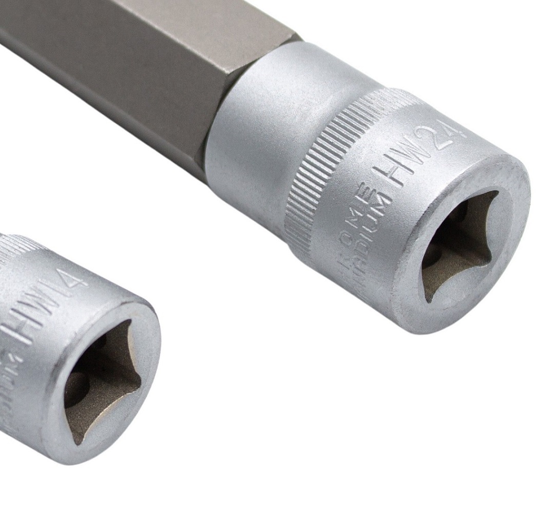 Puntas allen con llave vaso de 1/2" H14 a H24